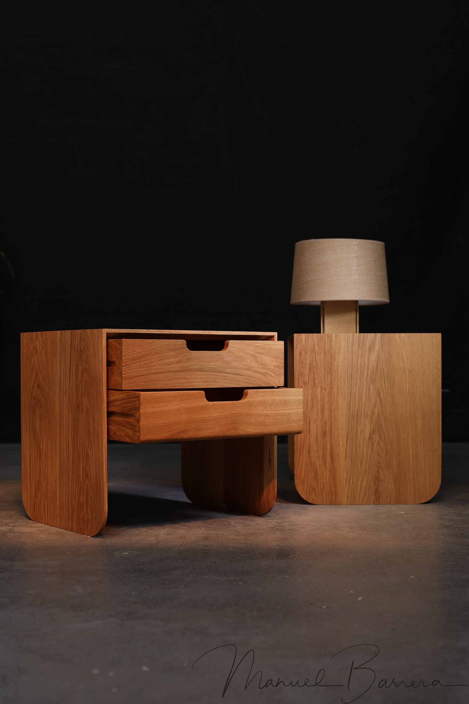 Solid Timber Brutalist Nightstand - Etsy