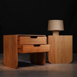 Solid Timber Brutalist Nightstand - Etsy Canada