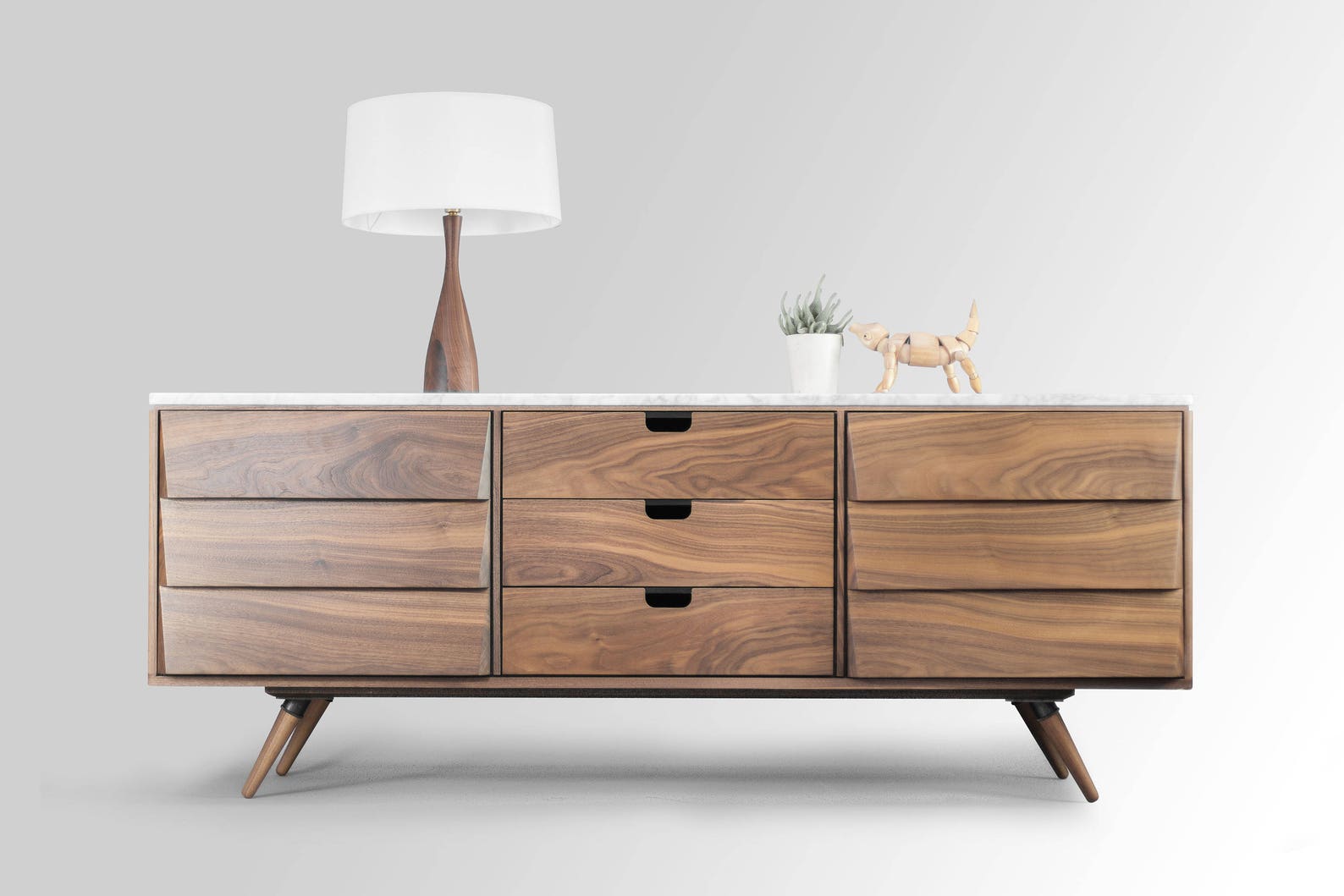 Midcentury Solid Timber Sideboard 05 in Oak or Walnut - Etsy UK