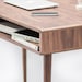 Modern Walnut Desk With Open Cubbies Mid Century Design - Etsy Canada