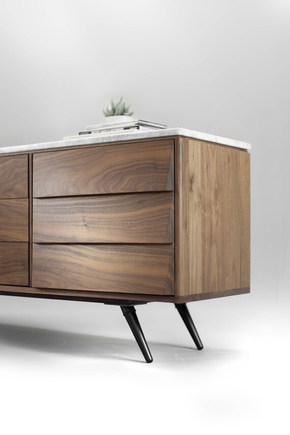 Midcentury Solid Timber Sideboard 05 in Oak or Walnut Etsy