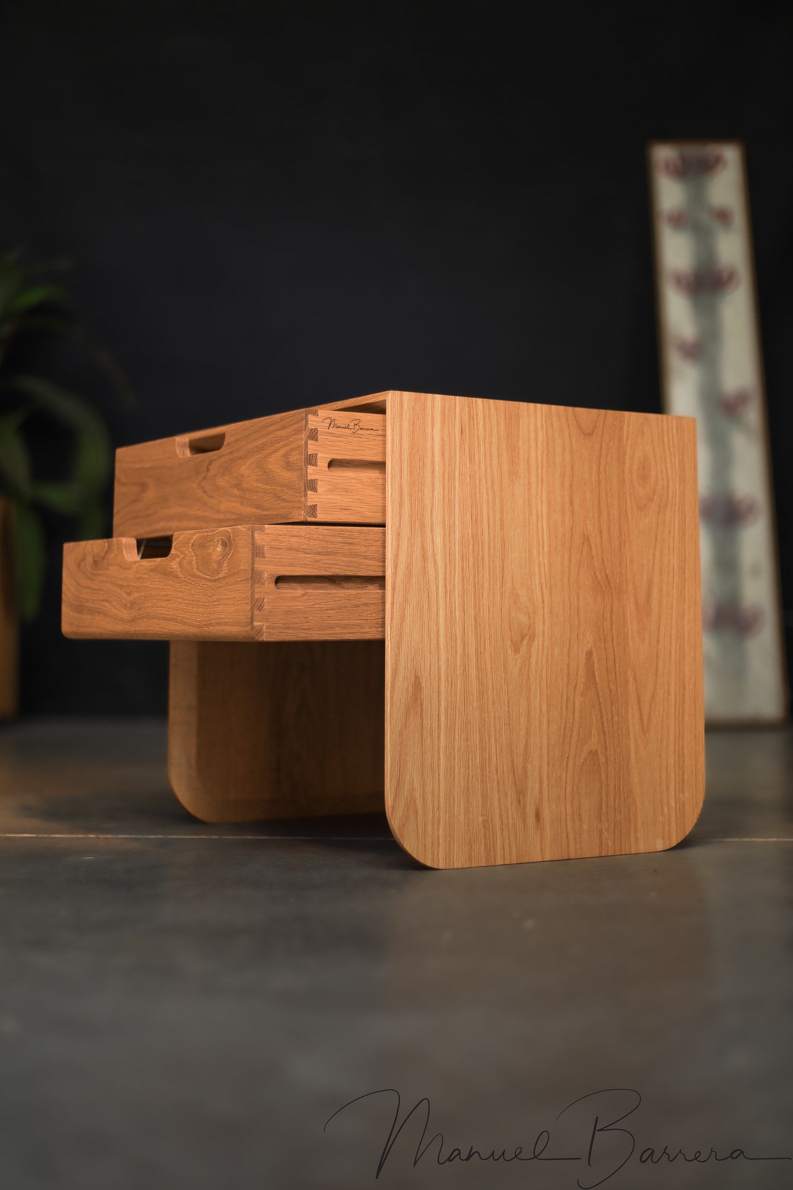 Solid Timber Brutalist Nightstand - Etsy