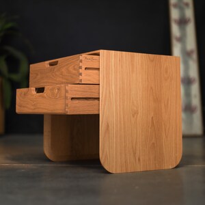 Solid Timber Brutalist Nightstand - Etsy