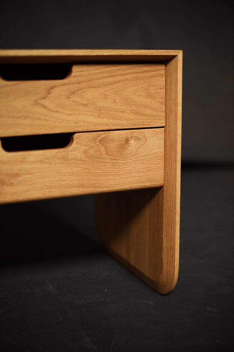 Solid Timber Brutalist Nightstand - Etsy