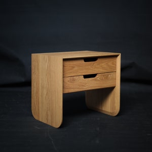 Solid Timber Brutalist Nightstand - Etsy