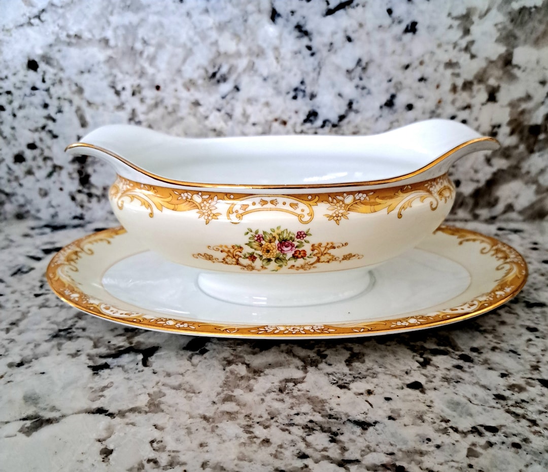 Vintage Gravy Boat by "noritake M Japan" Unknown Pattern White With ...