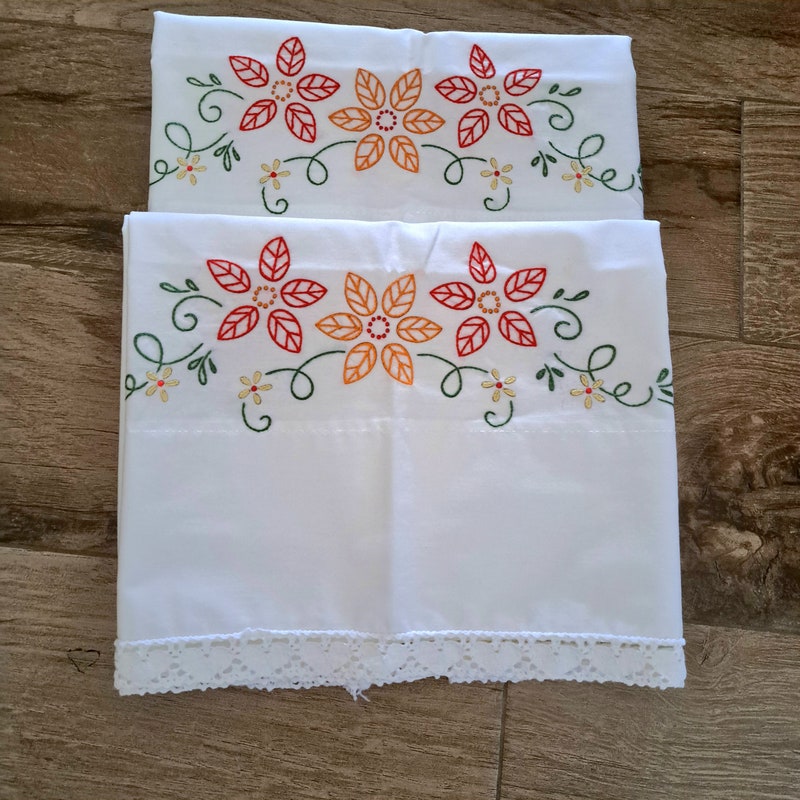 Embroidered Pillow Cases - Etsy
