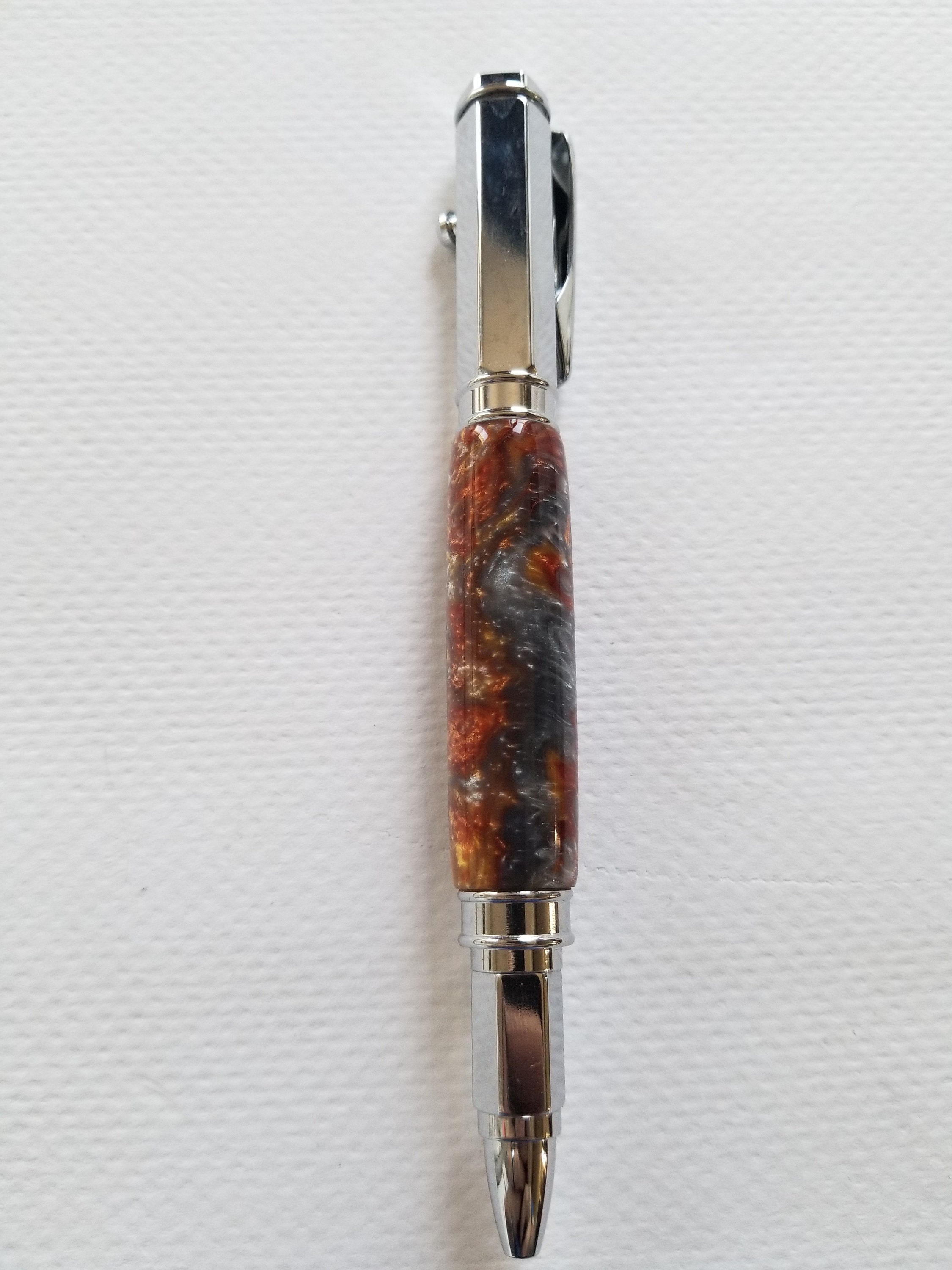 VERTEX Molten Metals Resin Rollerball Pens Bolt-action - Etsy