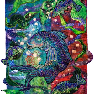 1073-23 Blue Fish - Etsy