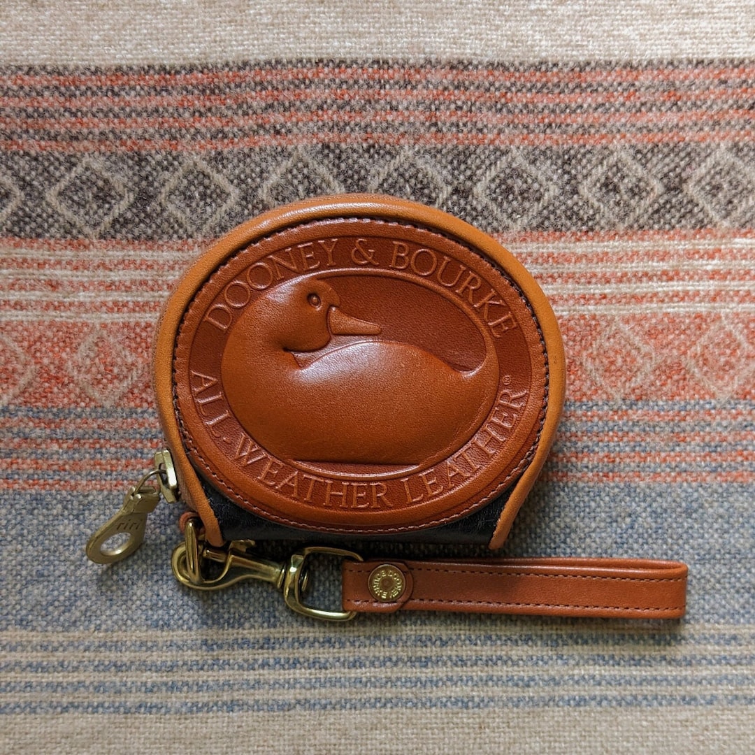 90s Dooney & Bourke Big Duck Coin Purse in Navy Blue AWL - Etsy