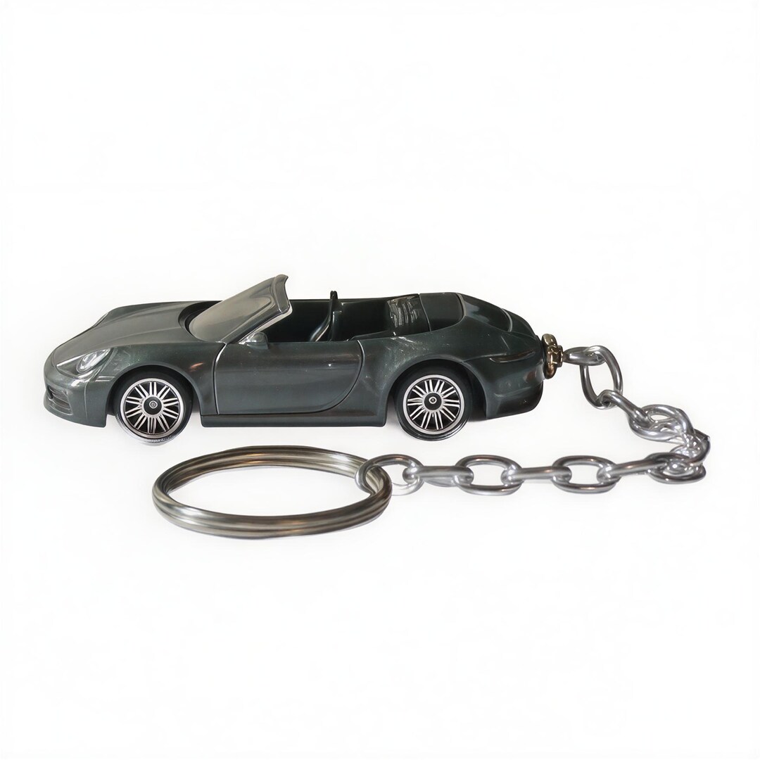 Porsche 911 Carrera Convertible Car Keychain Key Chain Lanyard ...