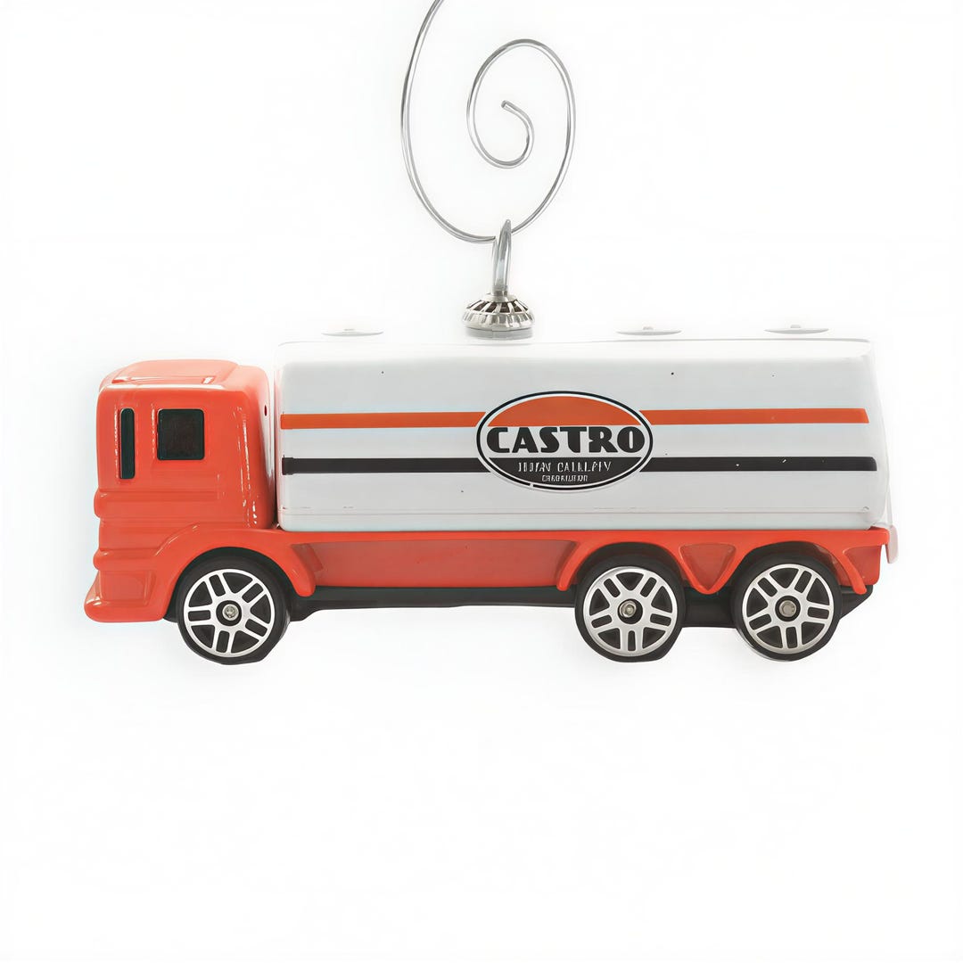 Gas Truck, Tanker Truck Christmas Tree Ornament 1/64 Adorno With Hook ...