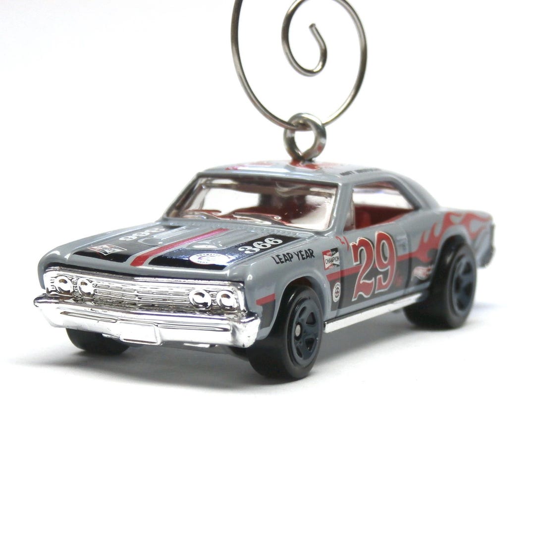 67 Chevelle SS Nascar RACE Car Christmas Tree Ornament 1/64 Adorno With ...
