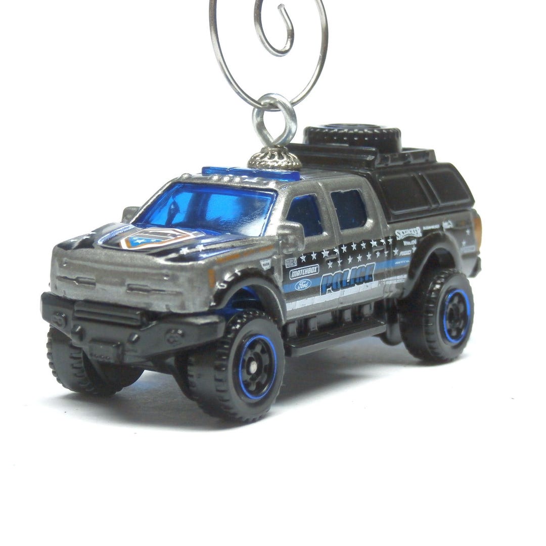 Ford F350 F-350 Pickup Super Duty Police Truck Christmas Tree Ornament ...
