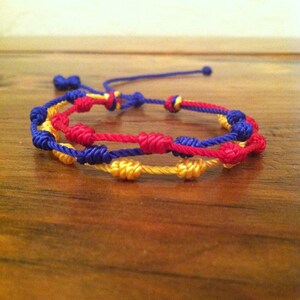 Colombian Bracelet. Colombia Colors Bracelet. String Bracelet. Rosary ...