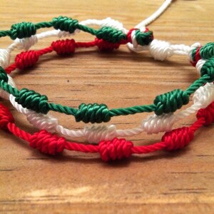 Mexico Colors Bracelet. Mexico Bracelet. Rosary Bracelet. String ...