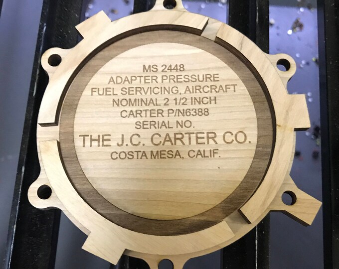 Wood Coaster Single Point Receptacle Coaster POL Coaster Engraved ...