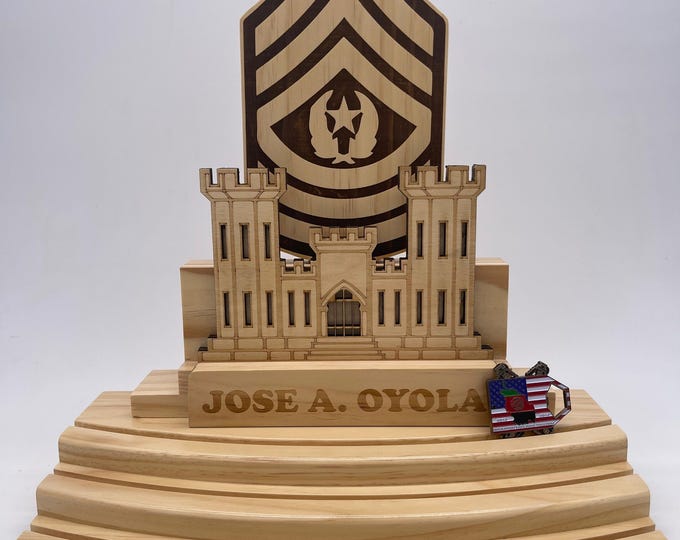 Military Rank Display - Name Display - Military Wood Rank Display ...