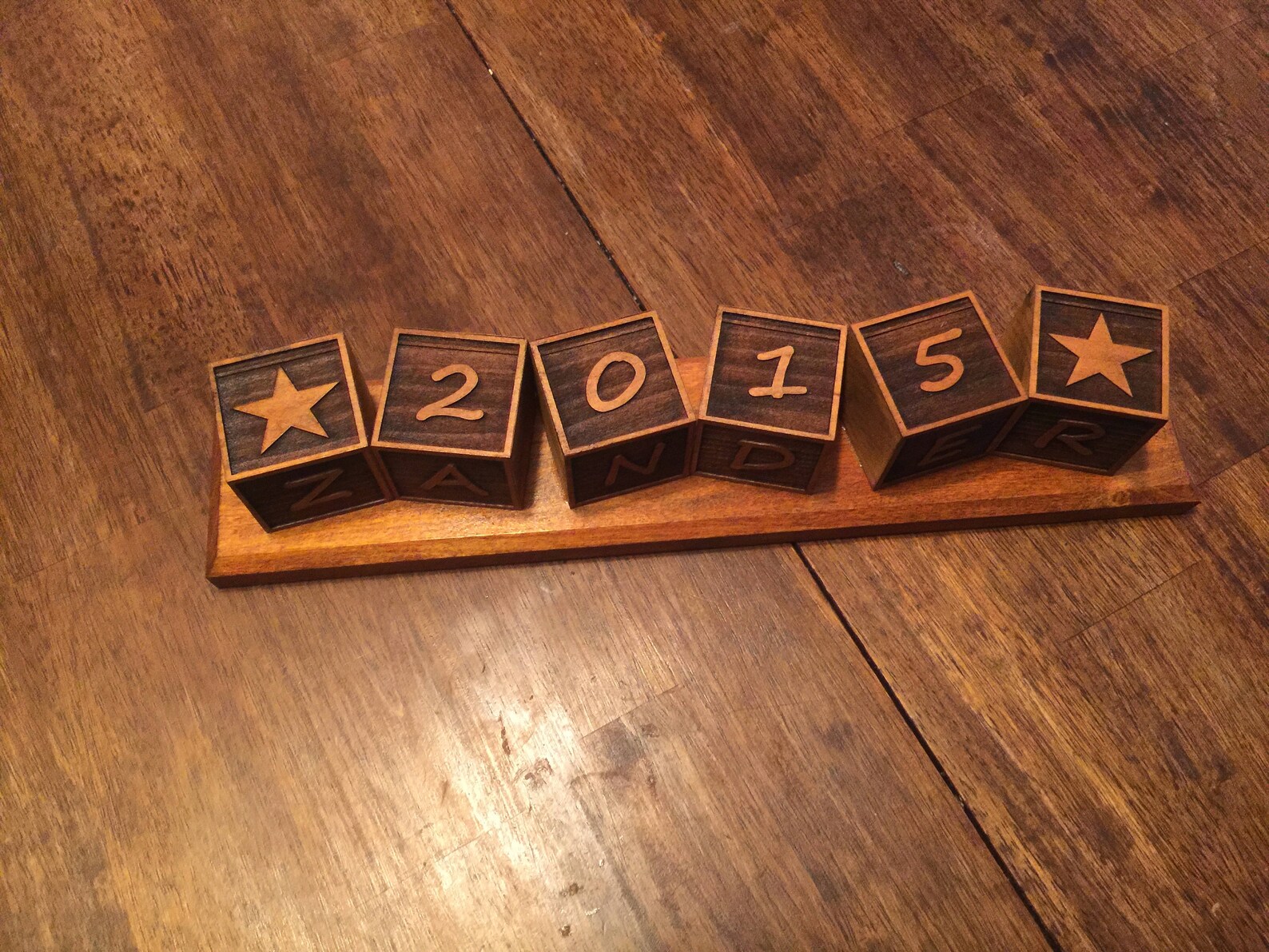 Wood Baby Name Display Building Block Name Display Laser - Etsy