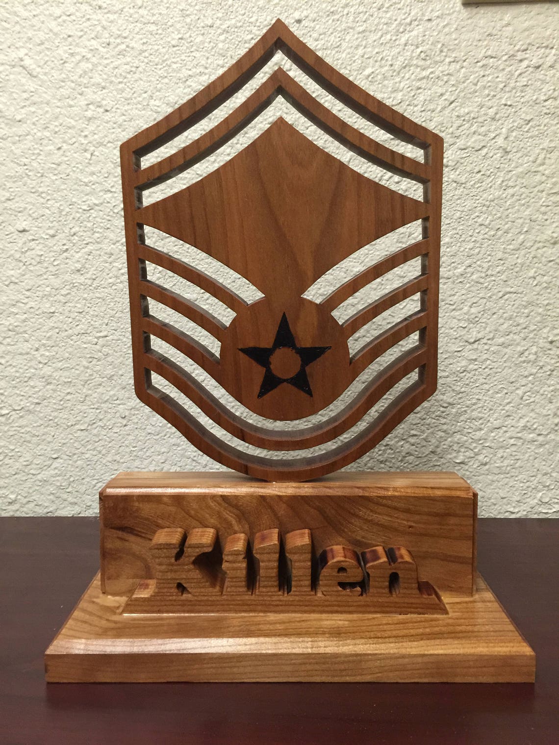 Military Rank Display Name Display Military Wood Rank - Etsy