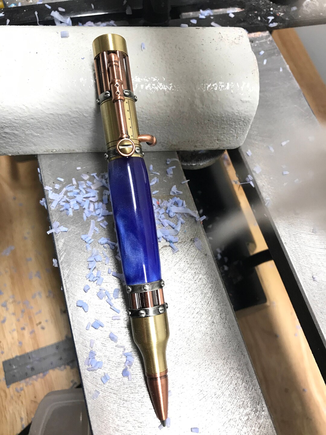 Steampunk Bolt Action Bullet Pen - Bolt Action Pen - Bullet Pen ...