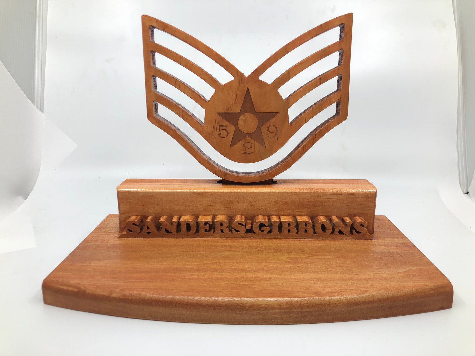 Military Rank Display Name Display Military Wood Rank - Etsy