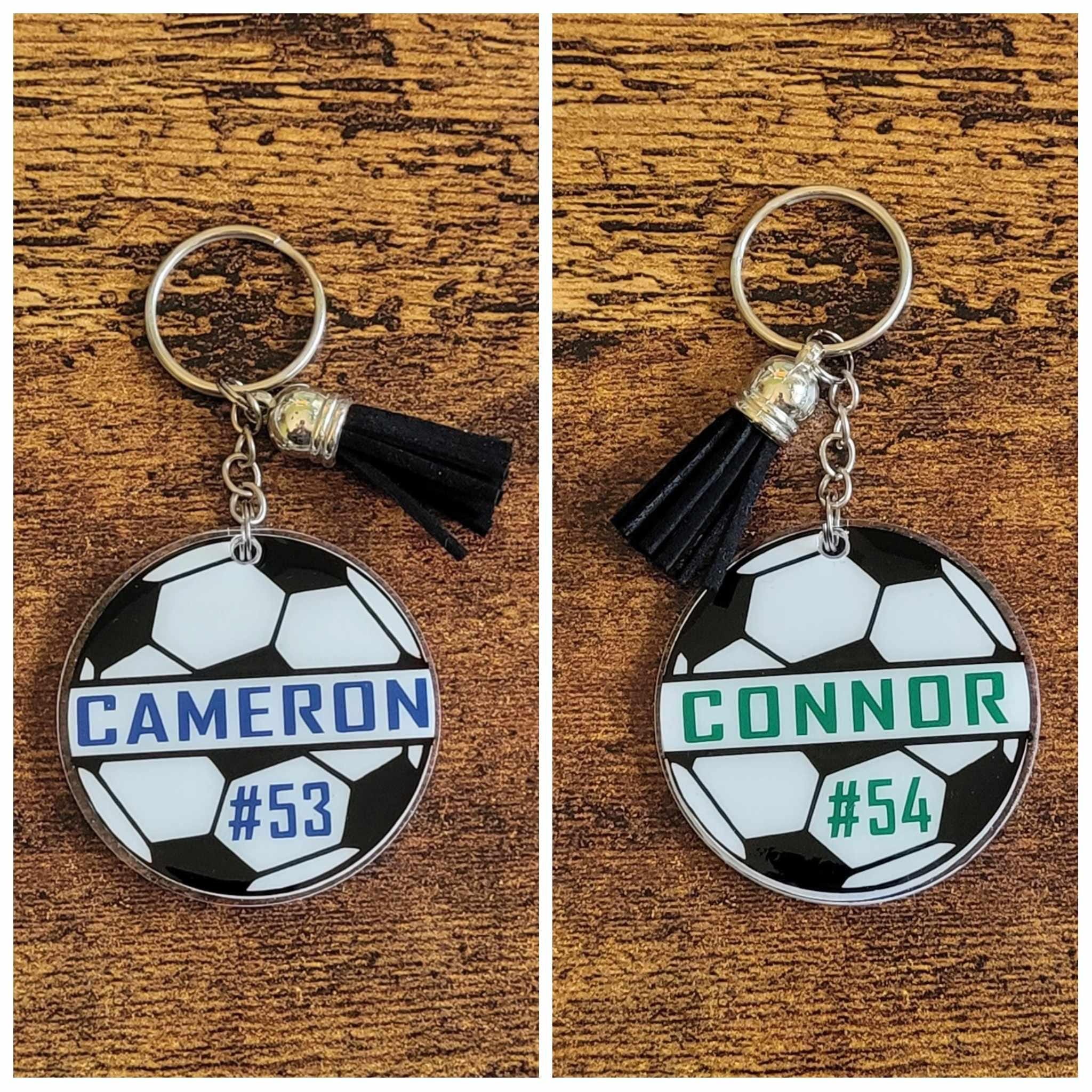 Soccer Bag Tags | Keychains | Personalized | Team Coach Gift - Etsy