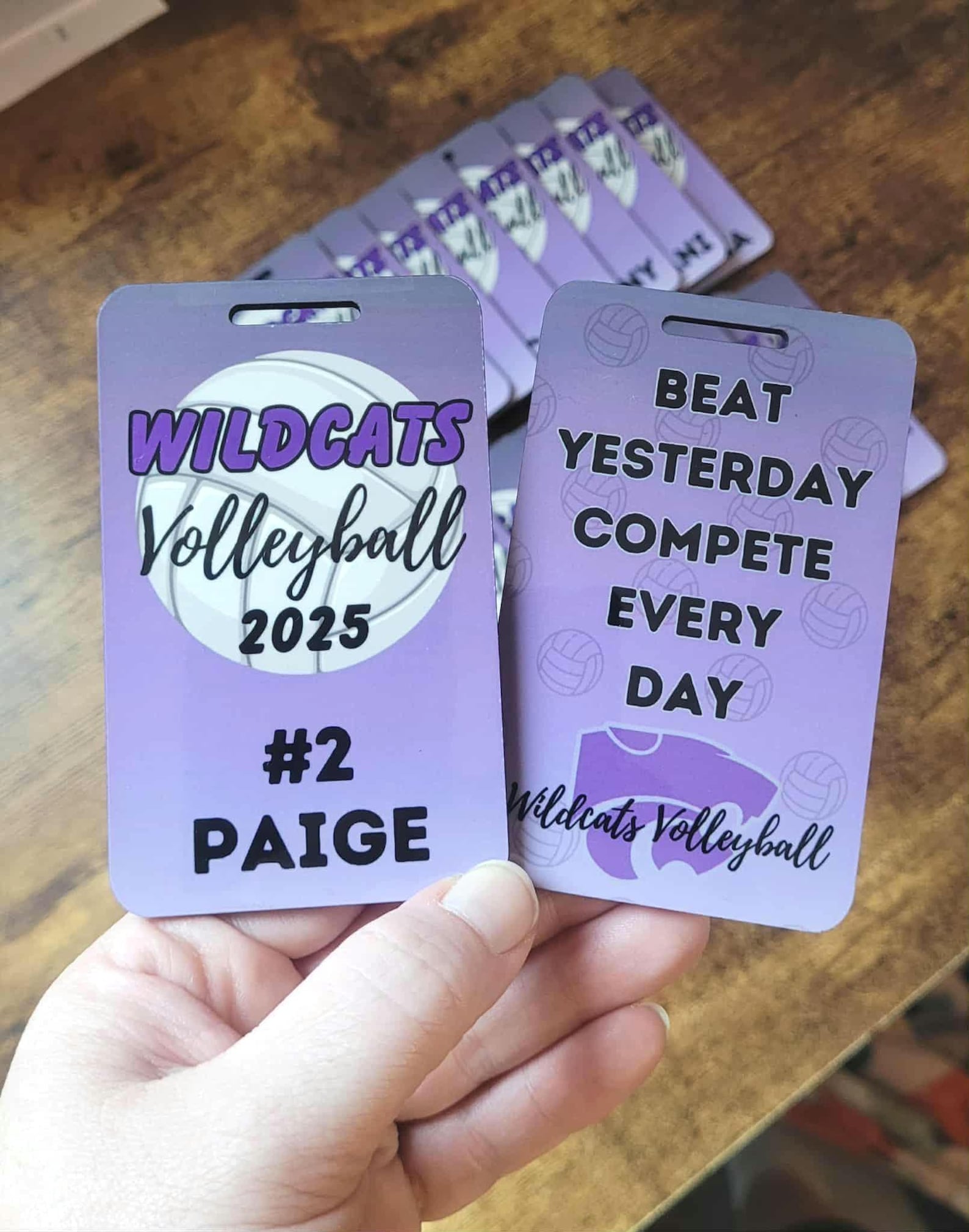 Volleyball Bag Tags | Custom Design or Pick Your Design | Personalized ...
