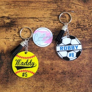 Soccer Bag Tags | Keychains | Personalized | Team Coach Gift - Etsy