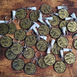 Basketball Bag Tags | Keychains | Personalized - Etsy