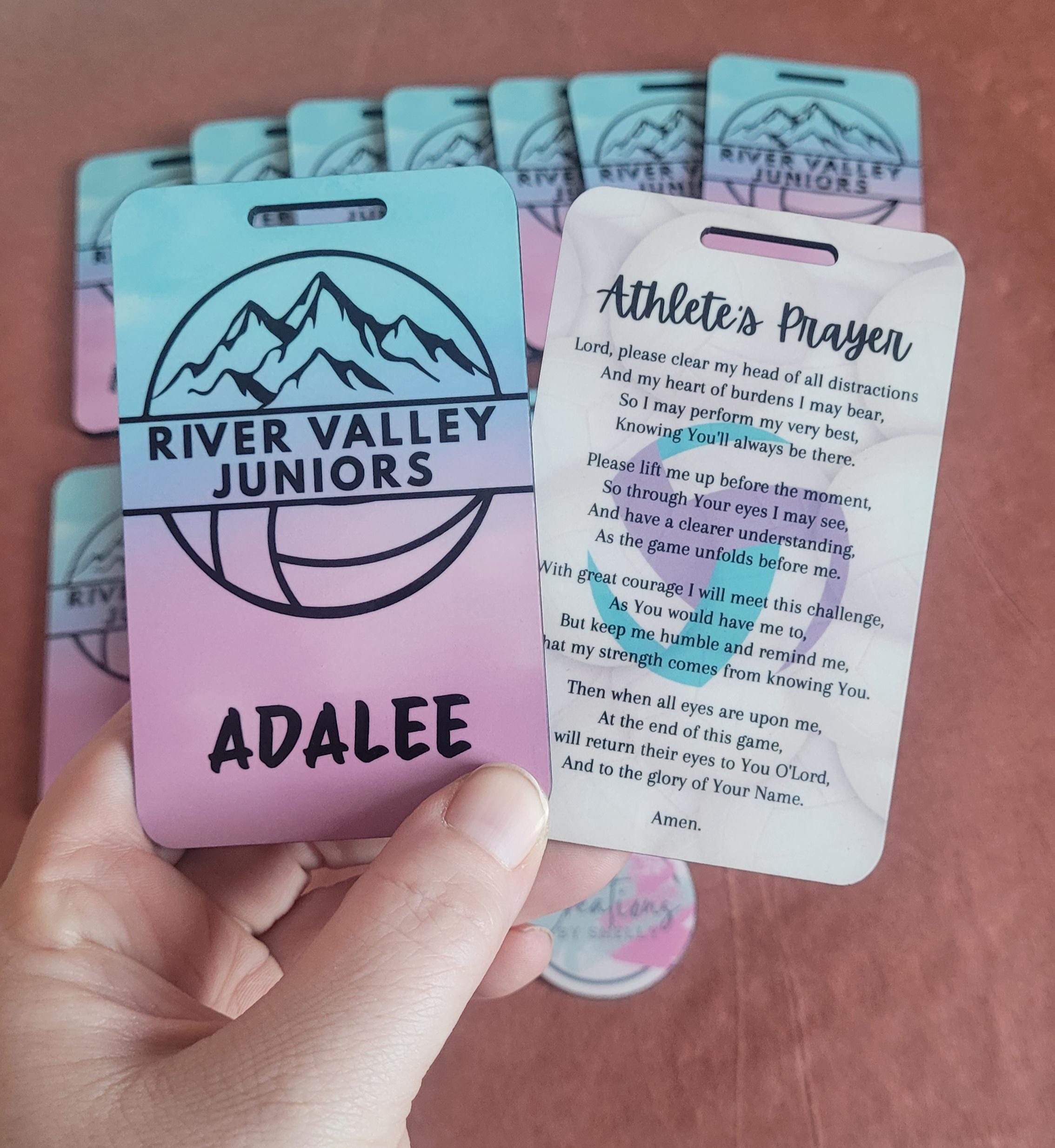 Volleyball Bag Tags | Custom Design or Pick Your Design | Personalized ...