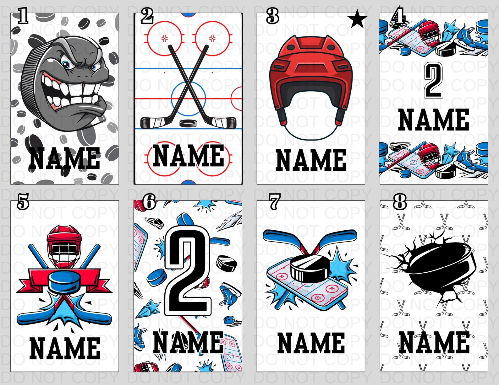 Hockey Bag Tag | Custom Design or Pick Your Design | Personalized ...