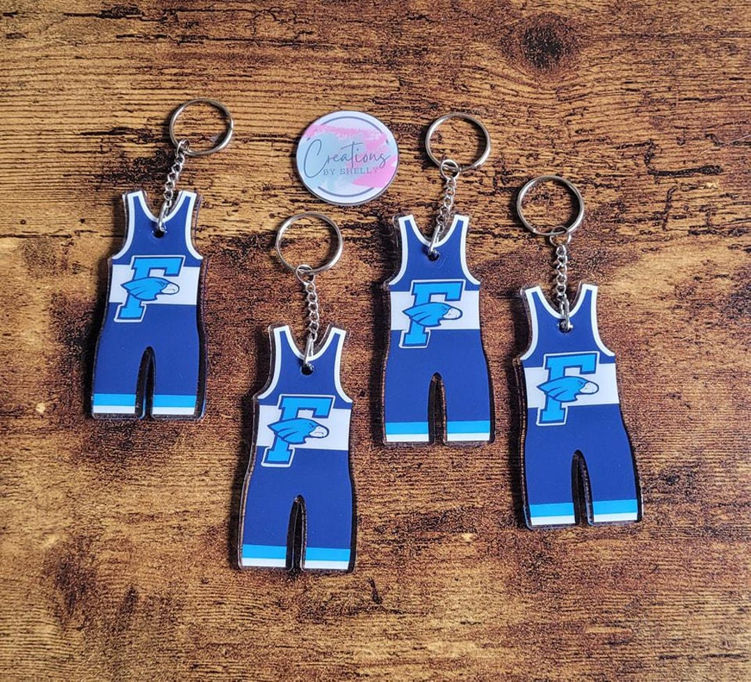 Wrestling Powerlifting Singlet Keychain | Bag Tag | Personalized ...