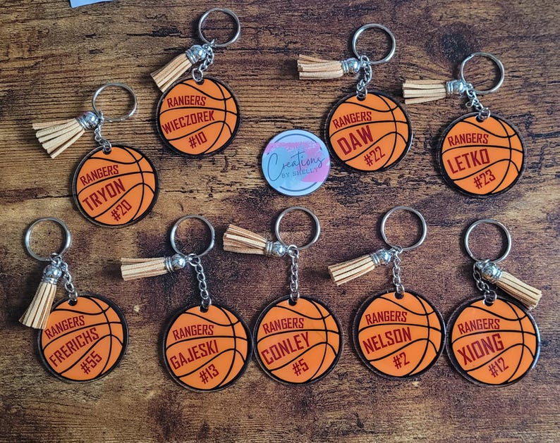 Basketball Bag Tags | Keychains | Personalized | Mom Team Coach Gift ...