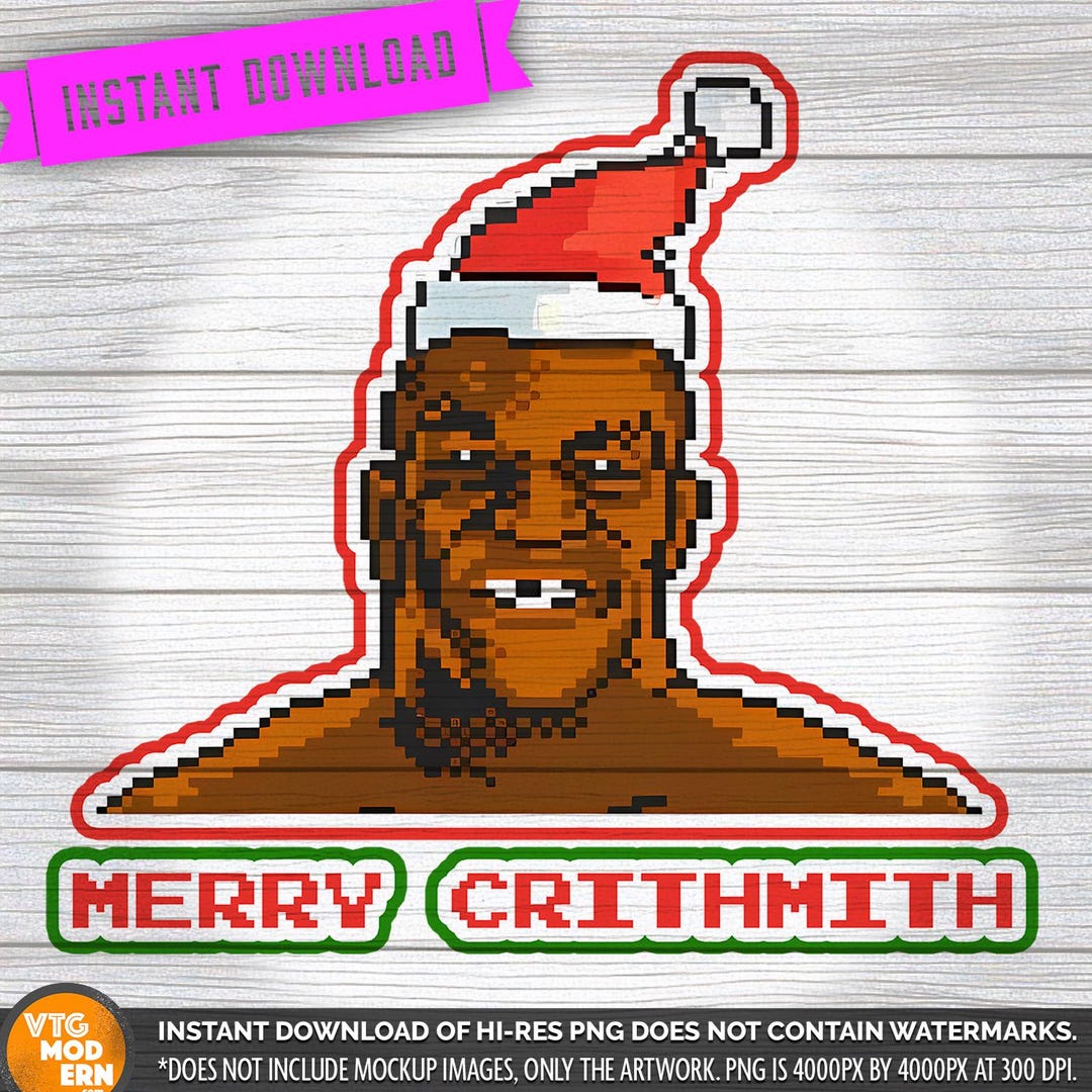 Mike Tyson Merry Crithmith Ugly Christmas Sweater PNG | Funny Christmas ...