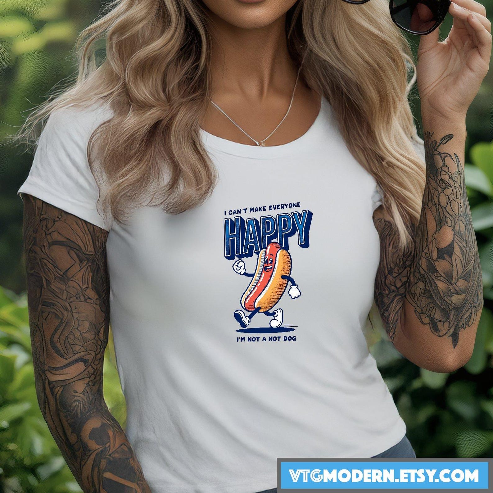 Funny Hot Dog PNG, I Can't Make Everyone Happy, I'm Not a Hot Dog - Cheerful Cartoon Hot Dog ...