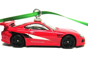 Toyota Supra MK4 Sports Car Christmas Tree Ornament - Etsy
