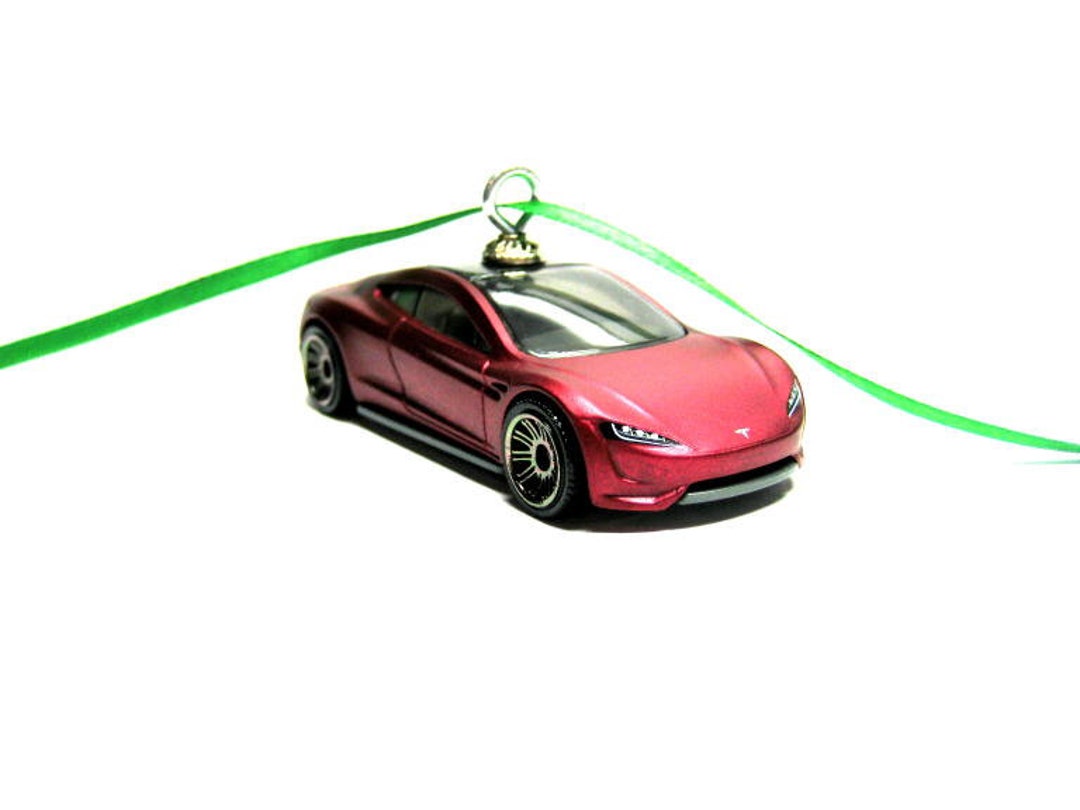 Tesla Roadster EV Electric Car Christmas Tree Ornament - Etsy