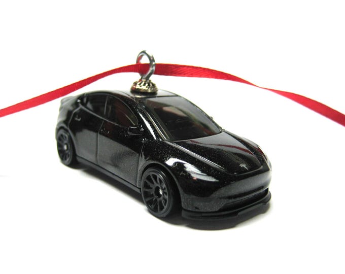 Tesla Model Y EV Electric Car Christmas Tree Ornament - Etsy