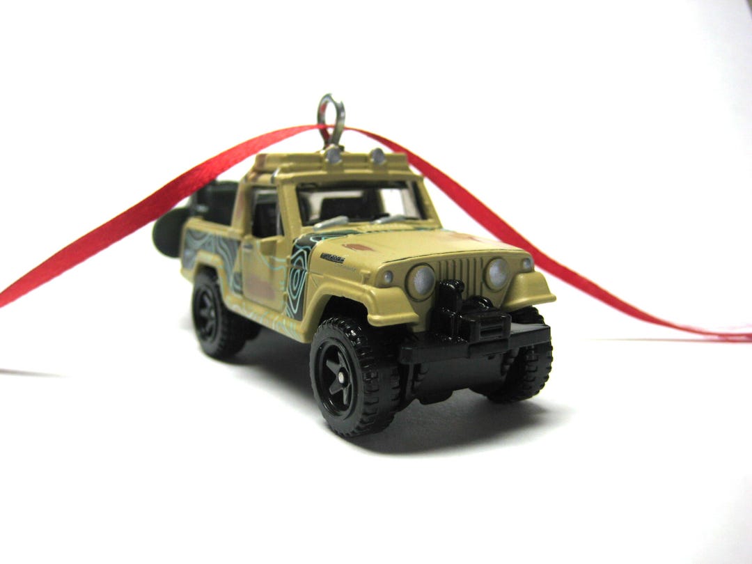 1967 Jeep Jeepster Commando 4x4 Truck With Motorcycle Christmas Tree ...