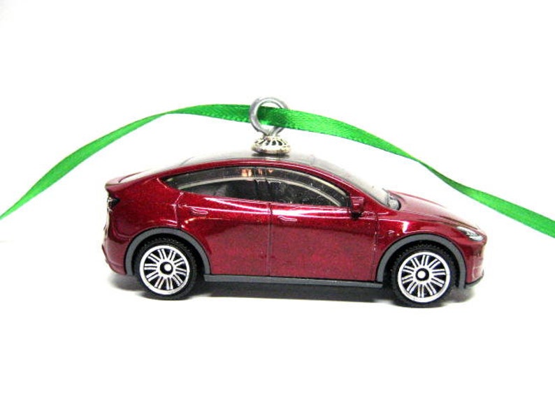 Tesla Model Y EV Electric Car Christmas Tree Ornament - Etsy