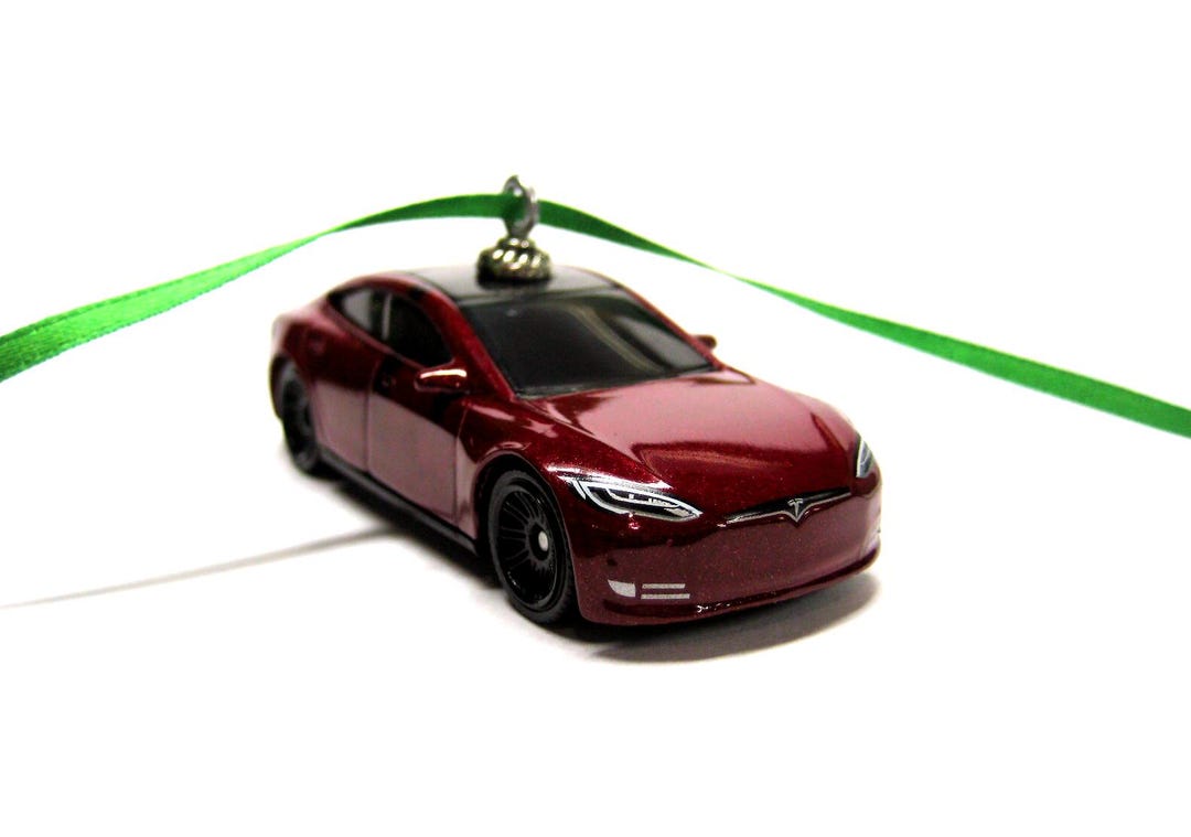 Tesla Model S EV Electric Car Christmas Tree Ornament - Etsy