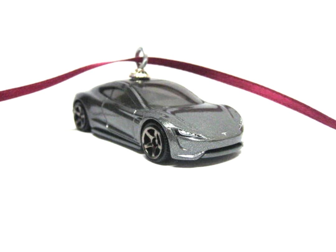 Tesla Roadster EV Electric Car Christmas Tree Ornament - Etsy