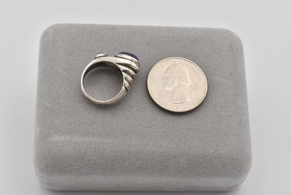 925 Tulla Booth Modernist Amethyst and Green Chalcedo… - Gem