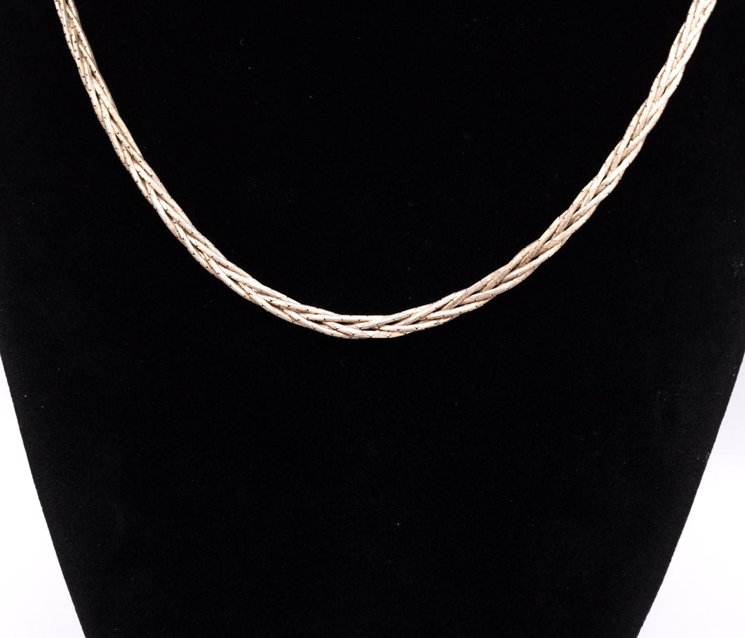 925 Five Strand Braided Cobra Chain ~ 21 3/8 Inches - Etsy