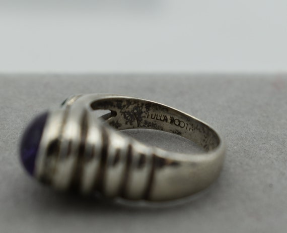 925 Tulla Booth Modernist Amethyst and Green Chalcedo… - Gem