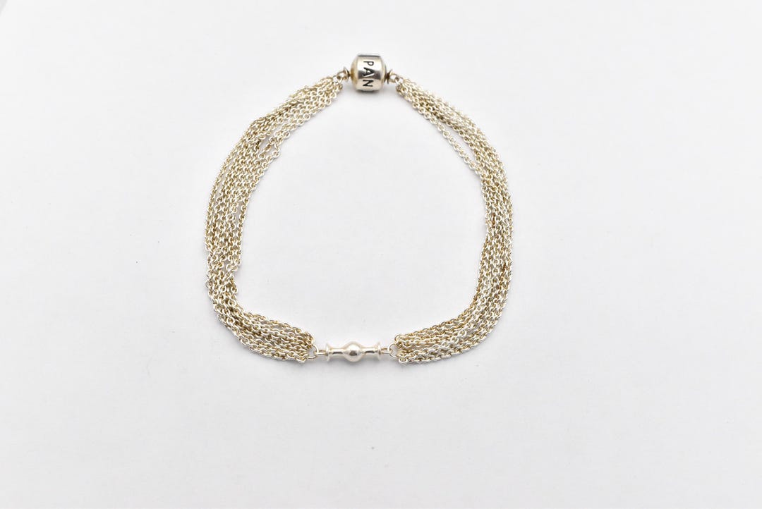 925 Silver Multi-strand Pandora Bracelet or Anklet ~ 9 Inches - Etsy