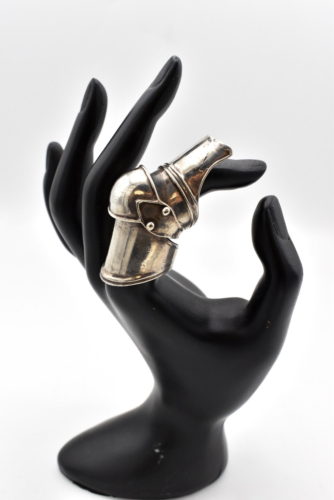 925 Flexible Knuckle Armor Ring ~ US Size 11 - Etsy