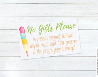 No Gifts Please Birthday - Etsy