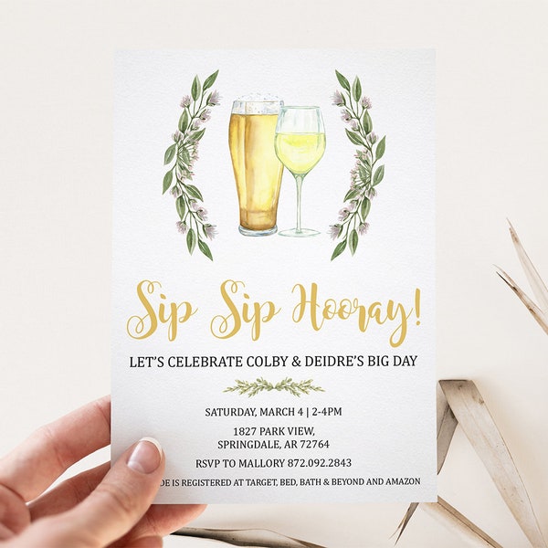 Sip Sip Hooray - Etsy